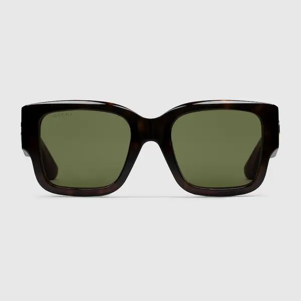 Gucci Square Frame Sunglasses - Brown