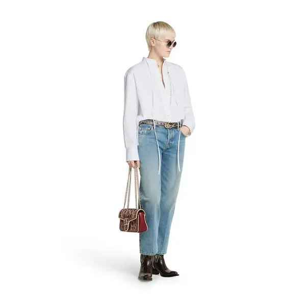 Gucci Straight Fit Denim Pants - Blue