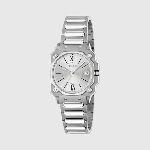 Gucci G-flat 30mm Stainless Watch - Steel
