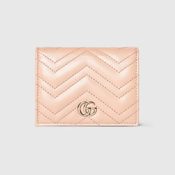 Gucci Gg Marmont Small Wallet Leather - Pink