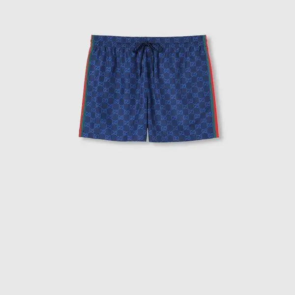 Gucci Printed Poplin Tech Swim Shorts Ready-to-wear - Blue