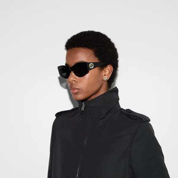 Gucci Cat-eye Frame Sunglasses - Black
