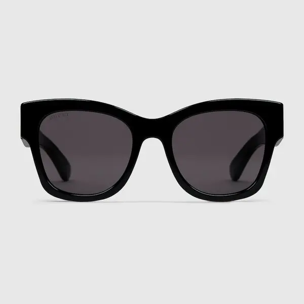Gucci Butterfly Frame Sunglasses - Black