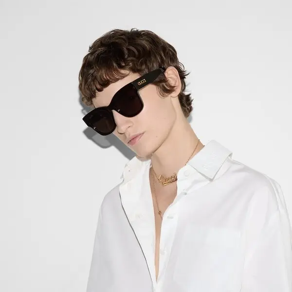 Gucci Butterfly Frame Sunglasses - Brown