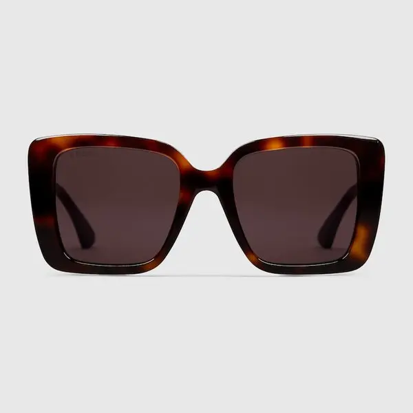 Gucci Square Frame Sunglasses - Brown