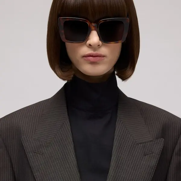 Gucci Square Frame Sunglasses - Brown