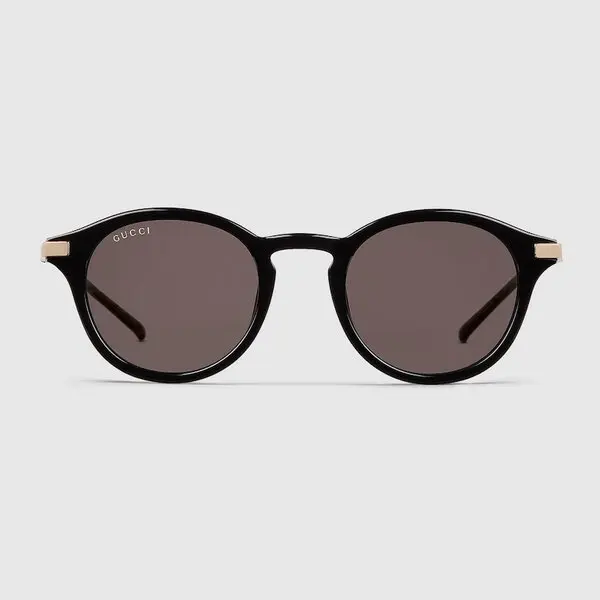 Gucci Round Frame Sunglasses - Black