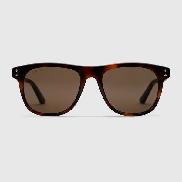 Gucci Square Frame Sunglasses - Brown
