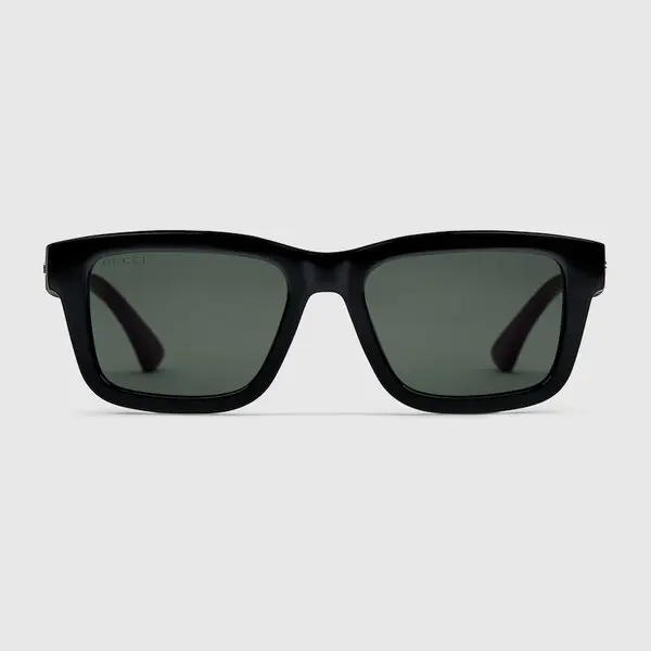 Gucci Rectangular Frame Sunglasses - Black