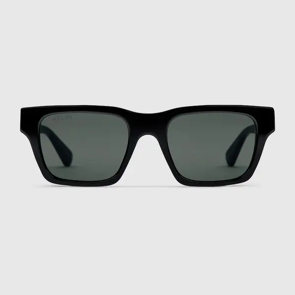 Gucci Rectangular Frame Sunglasses - Black