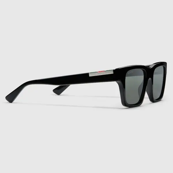 Gucci Rectangular Frame Sunglasses - Black