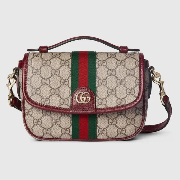 Gucci Ophidia Small Top Handle Bag Gg Canvas