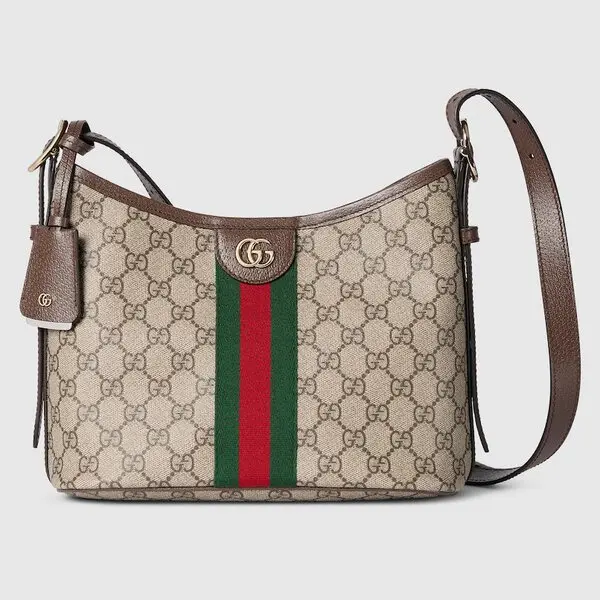 Gucci Ophidia Small Shoulder Bag Gg Canvas - Beige