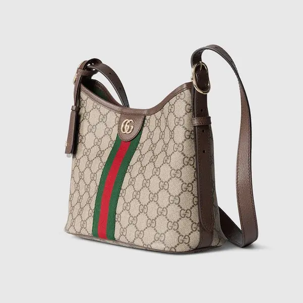 Gucci Ophidia Small Shoulder Bag Gg Canvas - Beige