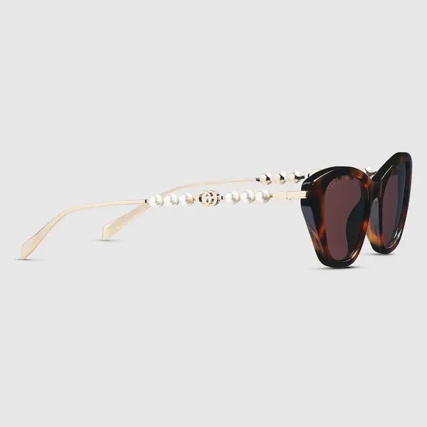 Gucci Cat Eye Frame Sunglasses - Brown