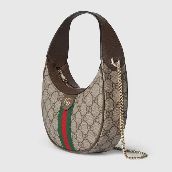 Gucci Ophidia Small Shoulder Bag Gg Canvas - Beige
