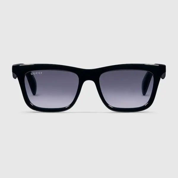 Gucci Rectangular Frame Sunglasses - Black