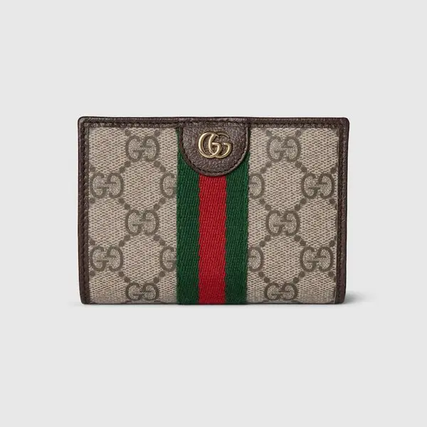 Gucci Ophidia Small Wallet - Beige