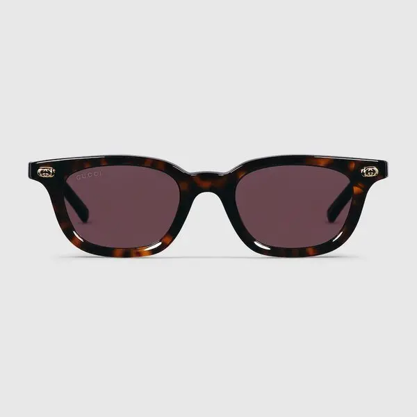 Gucci Oval Frame Sunglasses - Brown