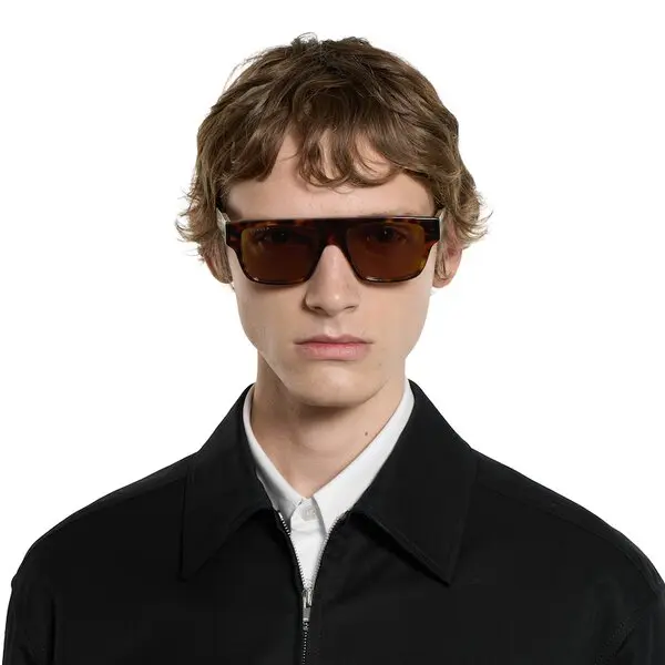 Gucci Rectangular Frame Sunglasses - Brown