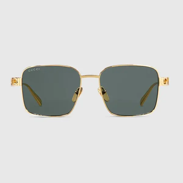Gucci Square Frame Sunglasses - Gold