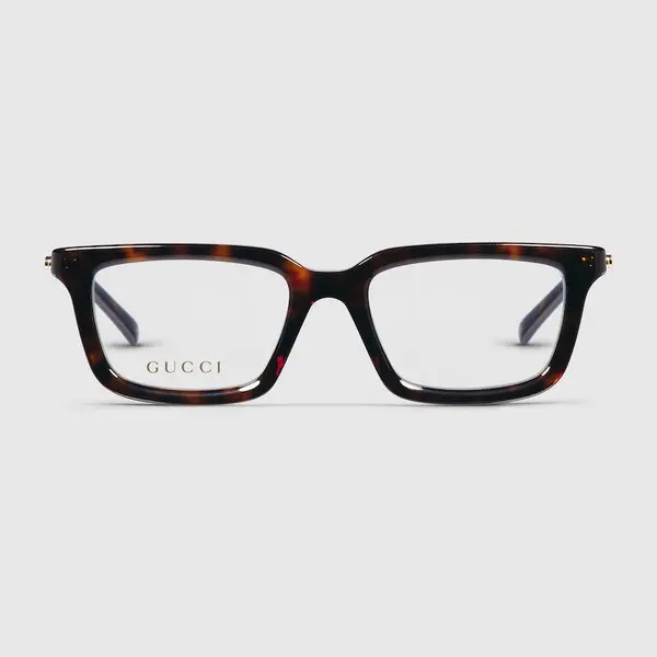 Gucci Rectangular Optical Frame - Brown
