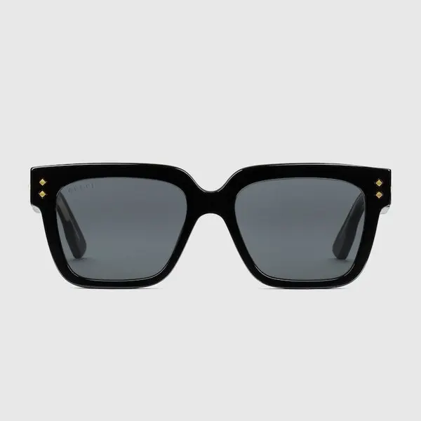 Gucci Rectangular Frame Sunglasses - Black