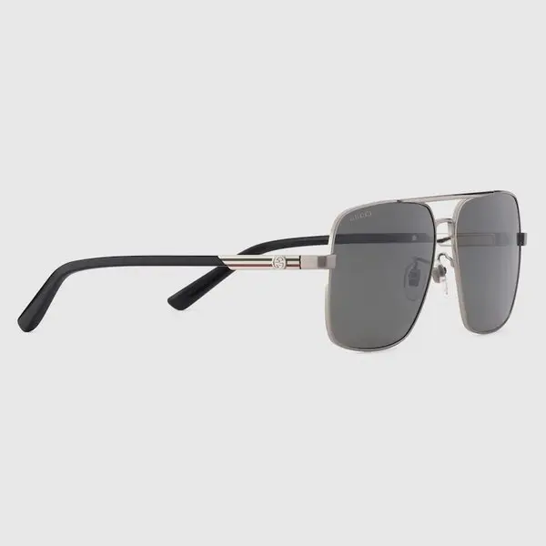 Gucci Navigator Frame Sunglasses - Black