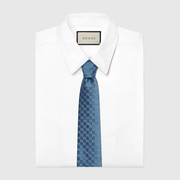 Gucci Gg Silk Jacquard Tie