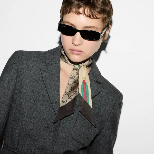 Gucci Printed Silk Ribbon