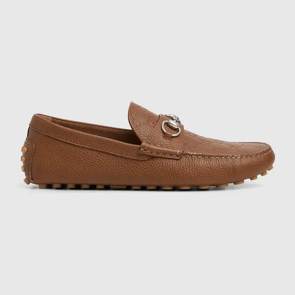 Gucci Driver With Horsebit - Brown