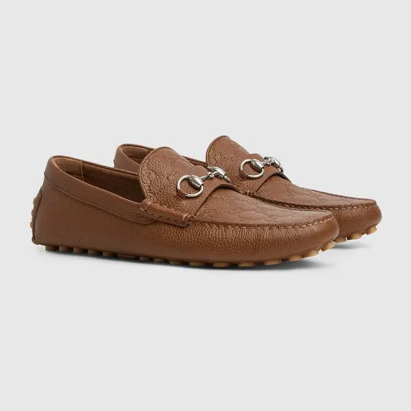Gucci Driver With Horsebit - Brown