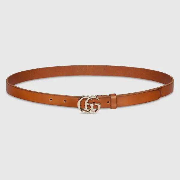 Gucci marmot thin tan belt size 70 Gucci GG Marmont Supreme G Print Belt 70 28 Beige Camel Tan  main image 2