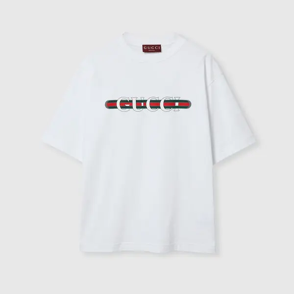 Gucci Cotton Jersey T-shirt With Print - White