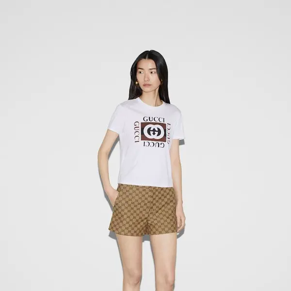 Gucci Printed Cotton Jersey T-shirt