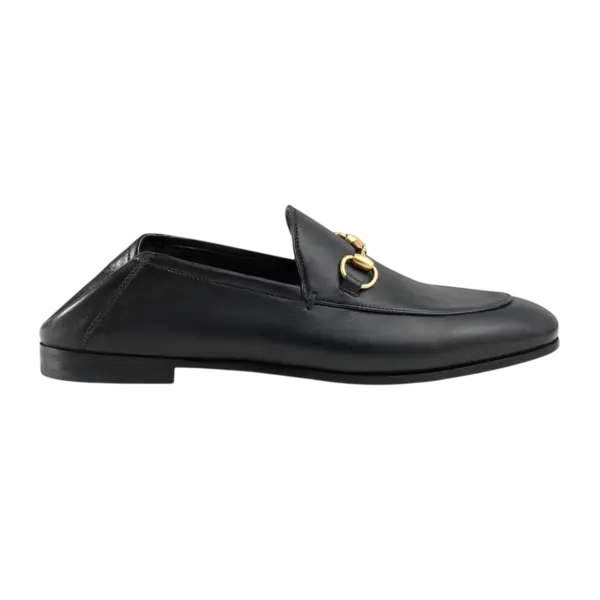 Gucci Leather Loafer With Horsebit Detail - Black