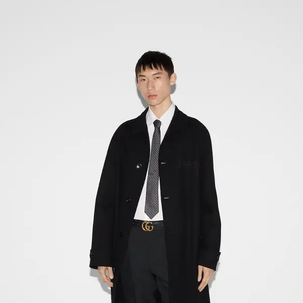 Gucci Horsebit Silk Jacquard Tie