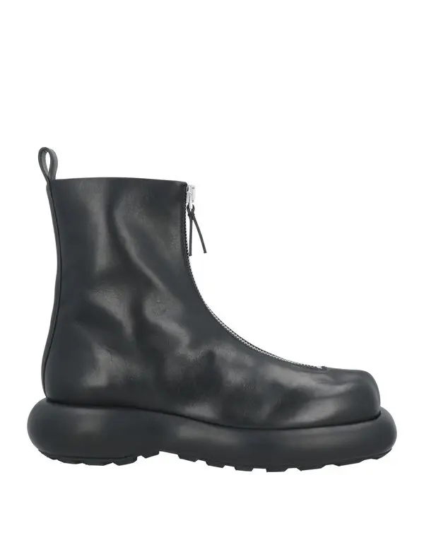 JIL SANDER Leather Ankle Boots
