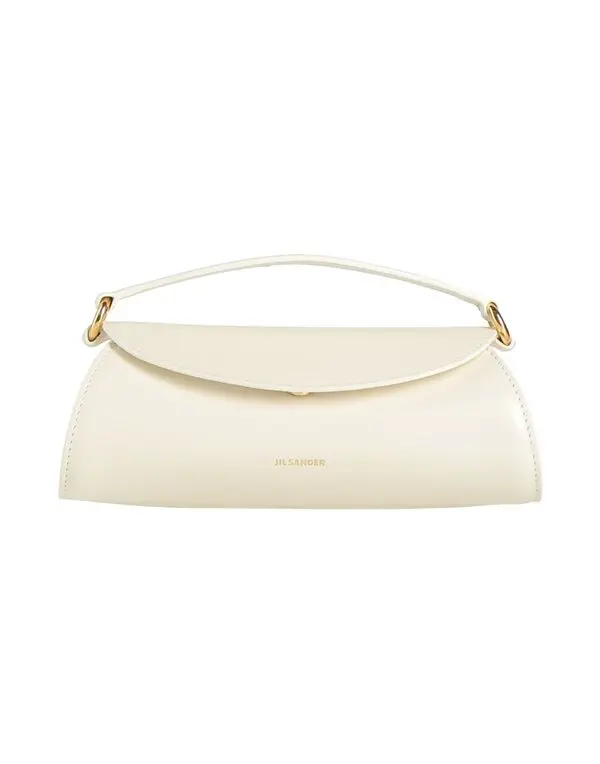 JIL SANDER Ivory Leather Baguette Bag