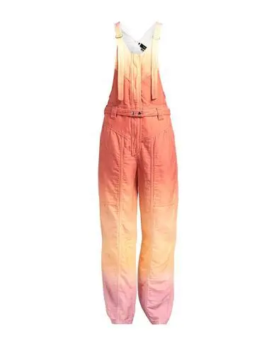 Isabel Marant Cotton And Linen Overalls - Orange