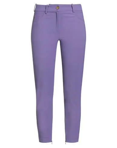 Elisabetta Franchi Slim Fit Cropped Pants - Purple
