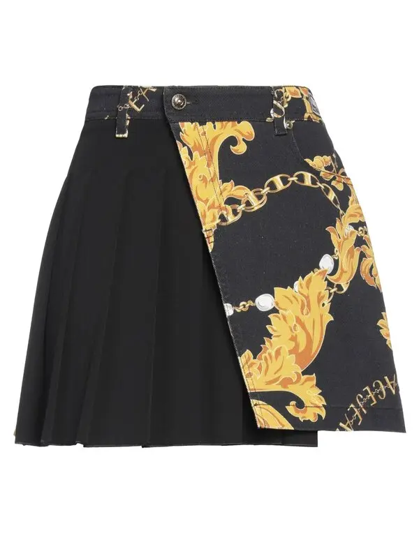 Versace Denim Wrap Mini Skirt