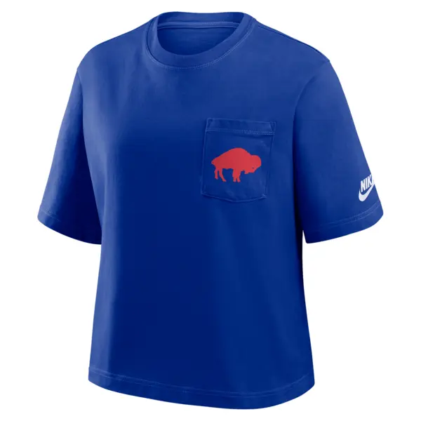 Nike Buffalo Bills Rewind Pocket Boxy Nfl T-shirt - Blue