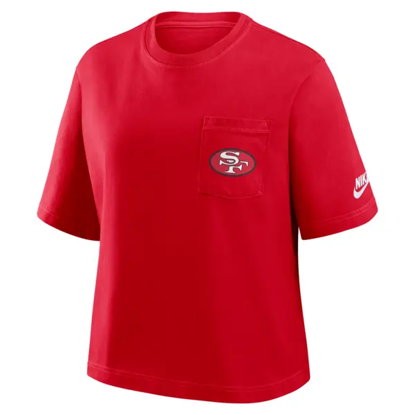 Nike San Francisco 49ers Rewind Pocket Boxy Nfl T-shirt - Red