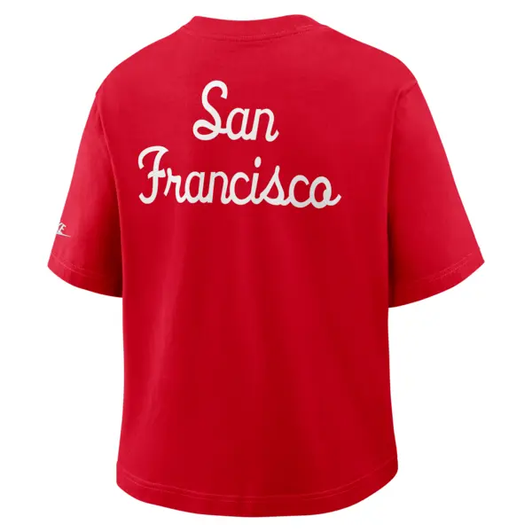 Nike San Francisco 49ers Rewind Pocket Boxy Nfl T-shirt - Red