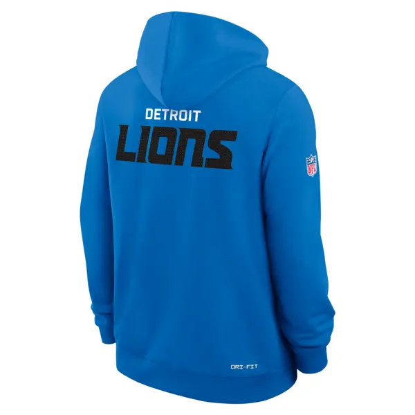 Nike Detroit Lions Sideline Dri-fit Nfl Pullover Hoodie
