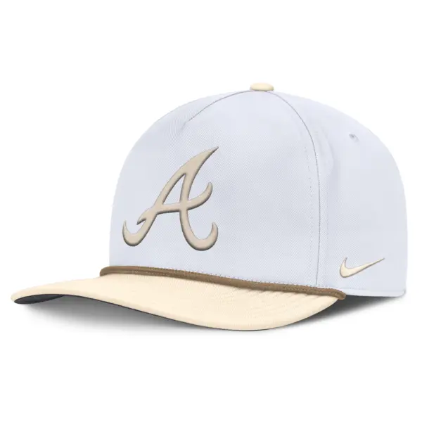 Nike Atlanta Braves Aerobill Mlb Adjustable Cap - White