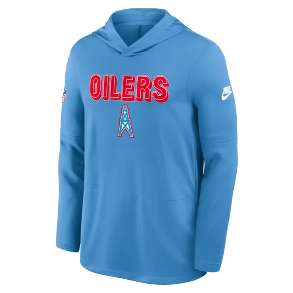 Nike Tennessee Titans Pass Accuracy Dri-fit Nfl Long-sleeve Hooded Top - Blue