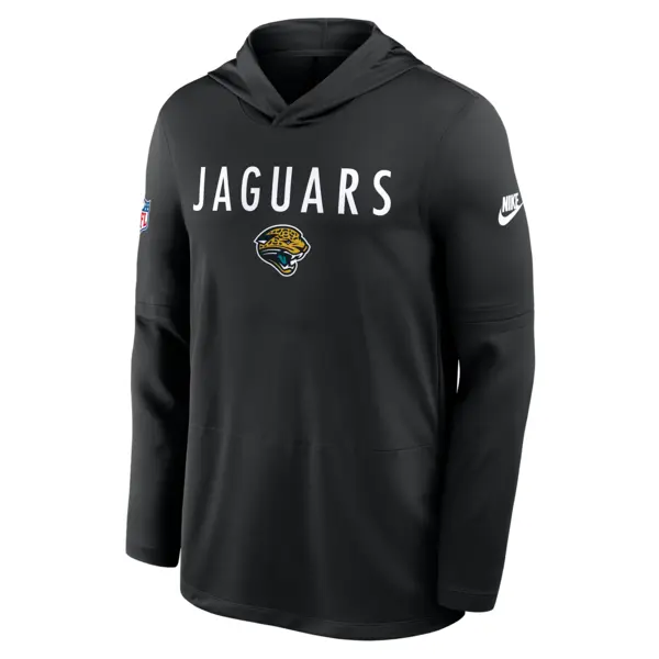 Nike Jacksonville Jaguars Pass Accuracy Dri-fit Nfl Long-sleeve Hooded Top - Black