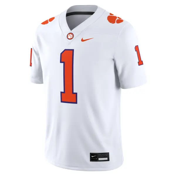 Nike Clemson Dri-fit College Game Jersey - White